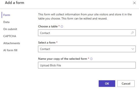 Upload files to azure blob via Power Pages - cloudopszone.com