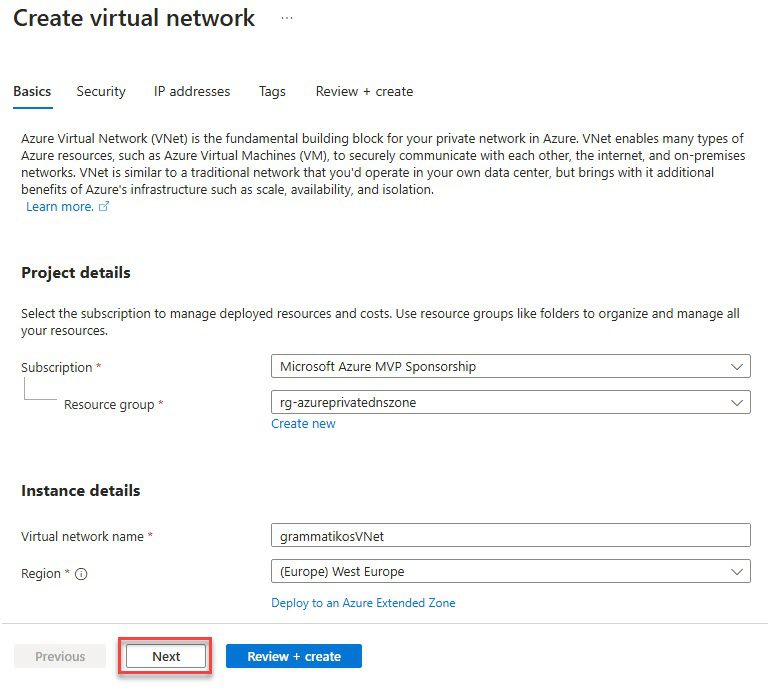 Basics about Azure Private DNS zone - cloudopszone.com