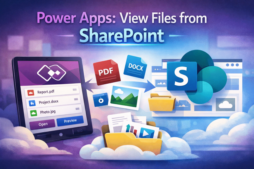 Power Apps: View files from SharePoint - cloudopszone.com